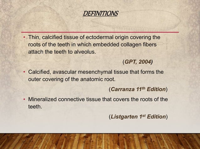 CEMENTUM | PPTX | Dental Health | Diseases and Conditions