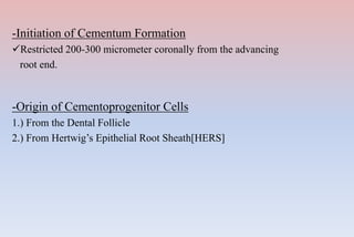 Cementum | PPTX