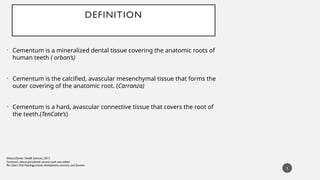 CEMENTUM clinical significance and clinical significance | PPTX