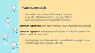 CEMENTUM dadh anatomy histolgy pathology | PDF