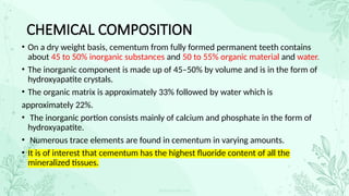 CEMENTUM anatomy and histology in oral anatomy | PPTX