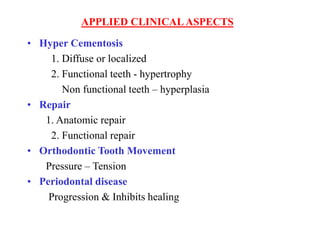 Histology, Development of Cementum of Oral Cavity | PPT