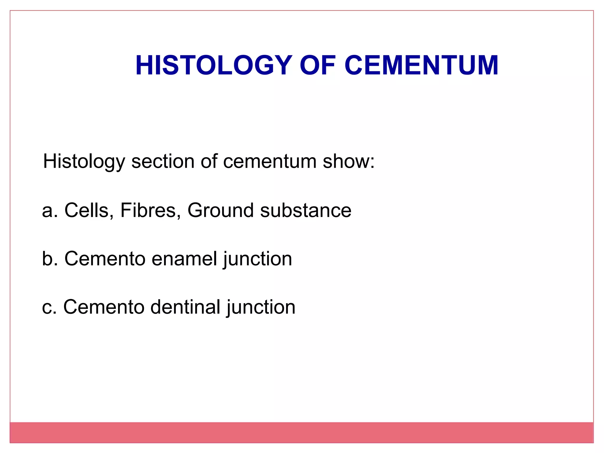 Cementum | PPTX