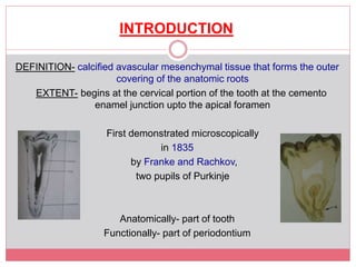 Cementum | PPTX