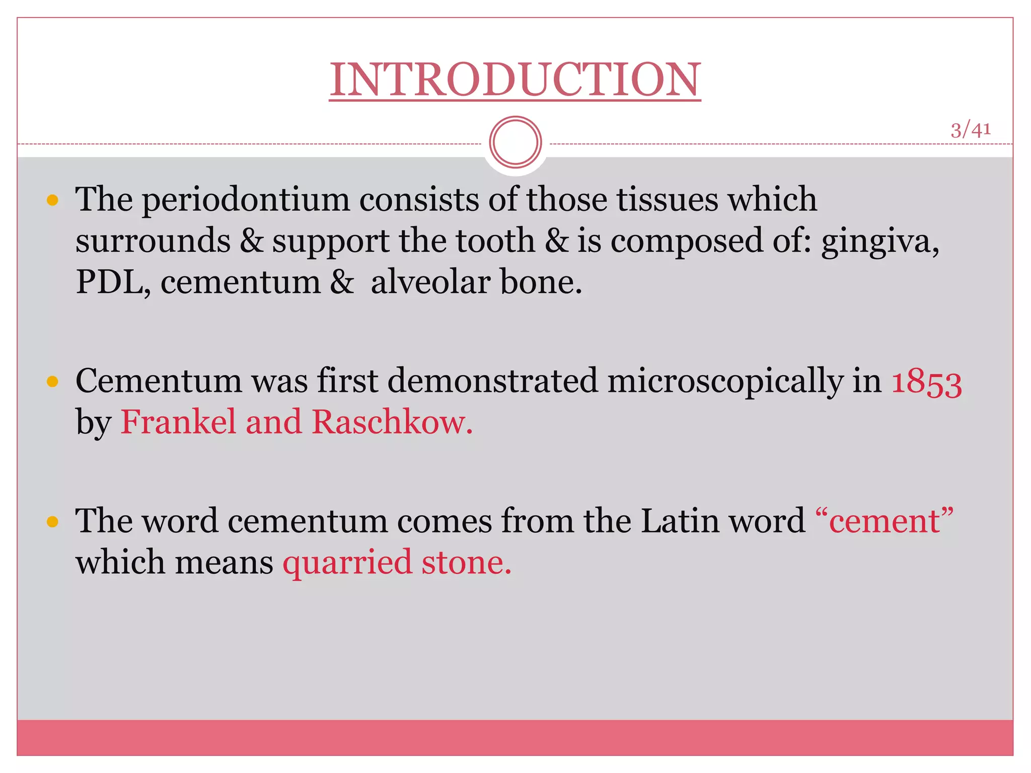 Cementum in health and disease | PPTX