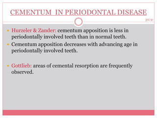Cementum in health and disease | PPTX