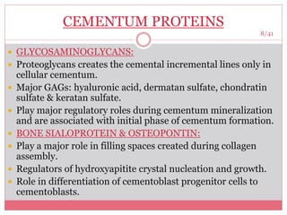 Cementum in health and disease | PPTX