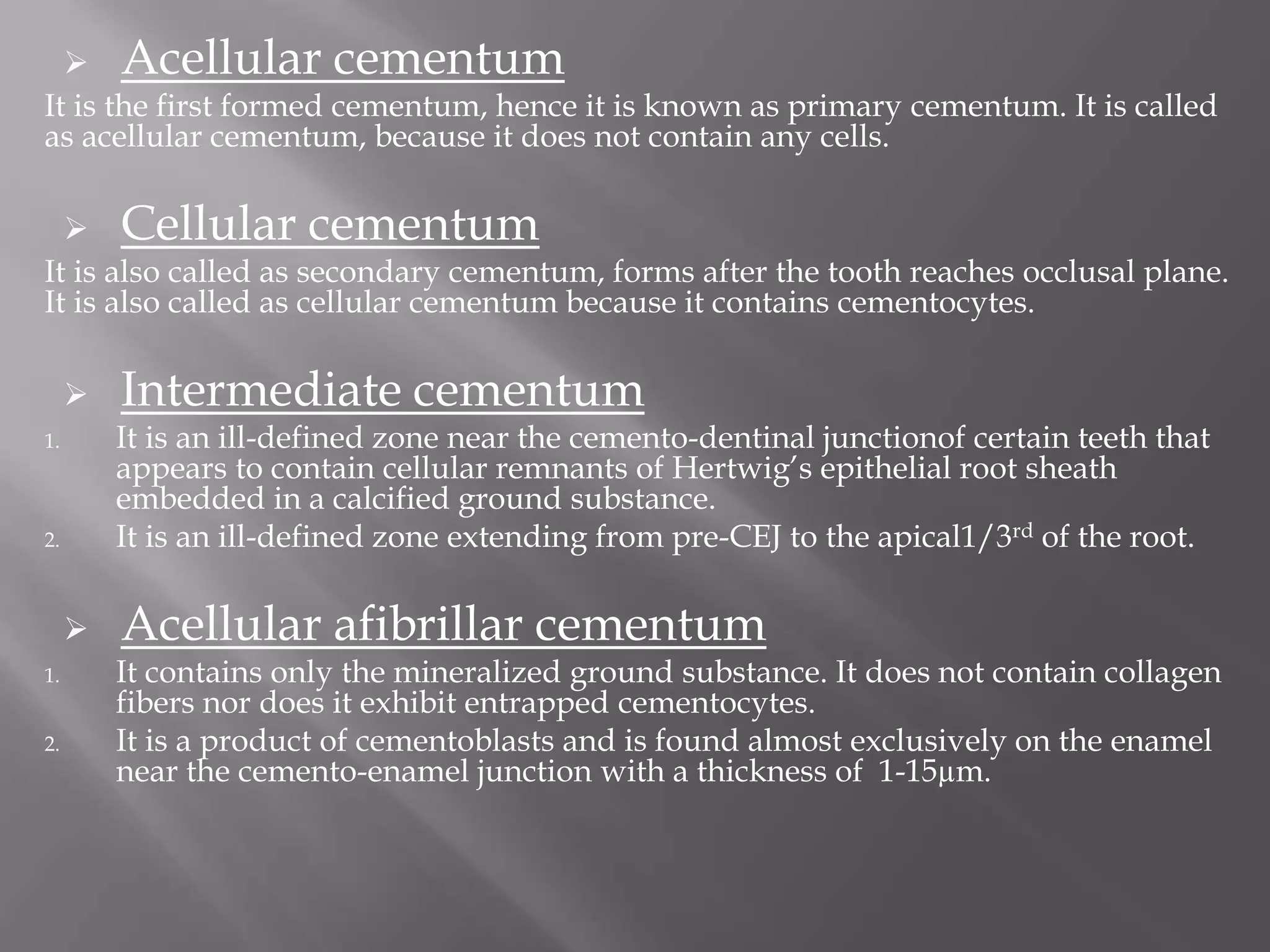 Cementum ppt | PPTX