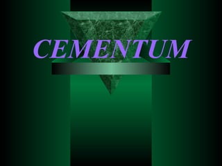 cementum in periodontics and classification of cementum, composition of ...