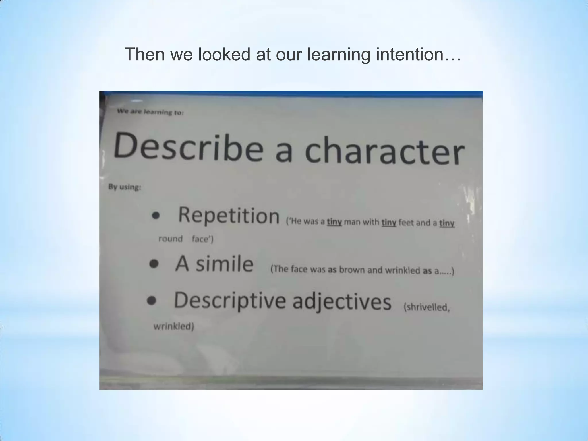 Cameo writing with Miss French | PPTX | Educational Assessment | Education