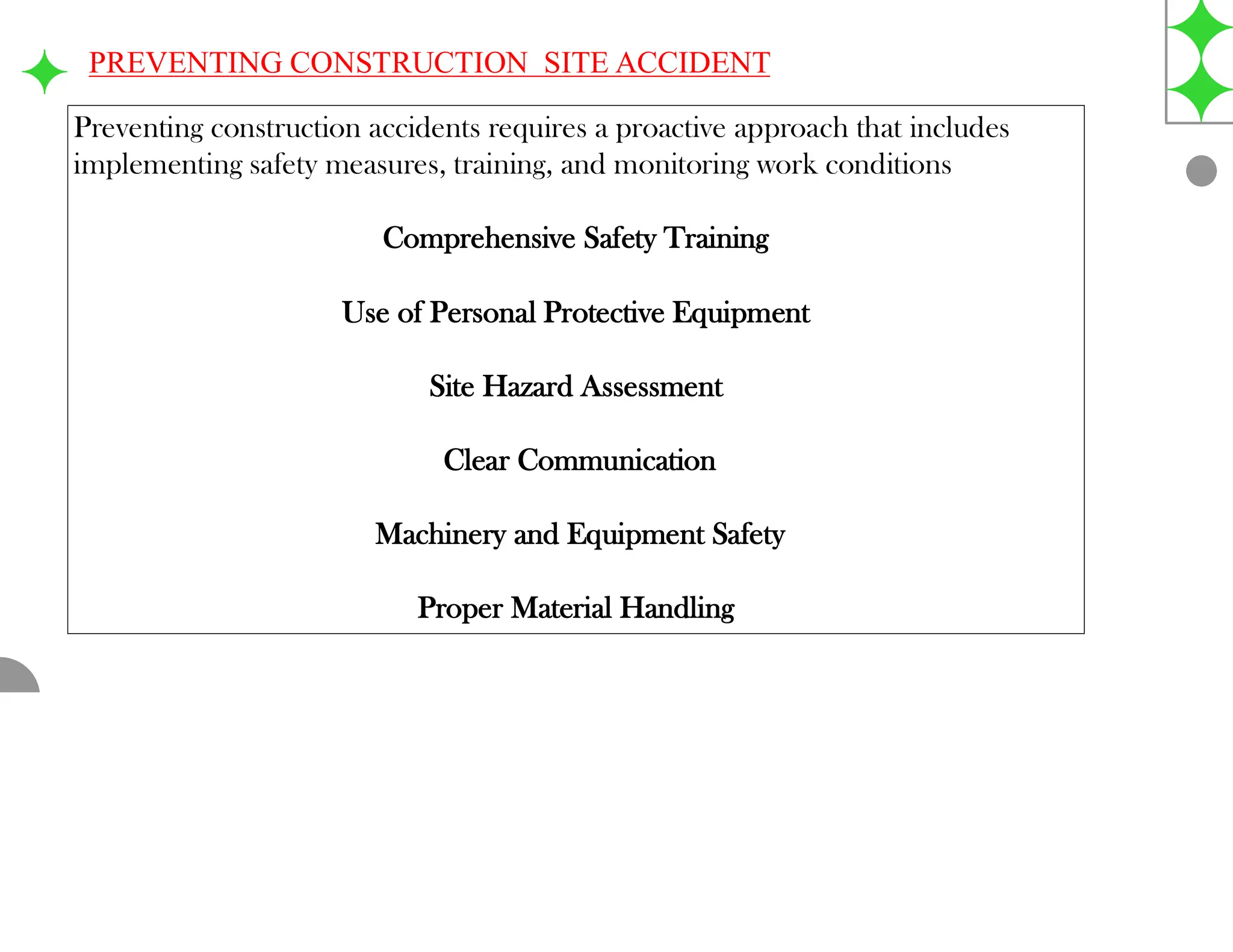 Enhance safety and health in construction | PDF