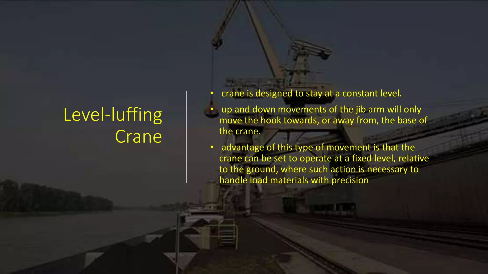 Types of cranes | PPTX