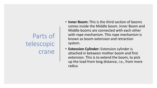 Types of cranes | PPTX