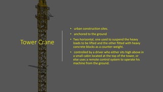 Types of cranes | PPTX