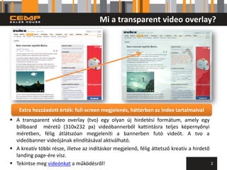 Transparent video overlay médiaajánlat | PDF