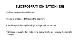 Capillary electrophoresis- Mass spectrometry | PPTX