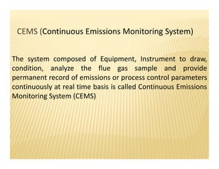 Continuous Emission Monitoring Systems CEMS | PDF