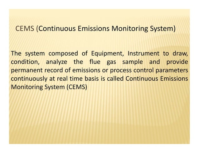 Continuous Emission Monitoring Systems CEMS | PDF