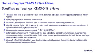 CEMS integeration Application with Data Interfacing system HaWA | PPTX