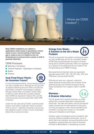 Cems brochure 2013 | PDF