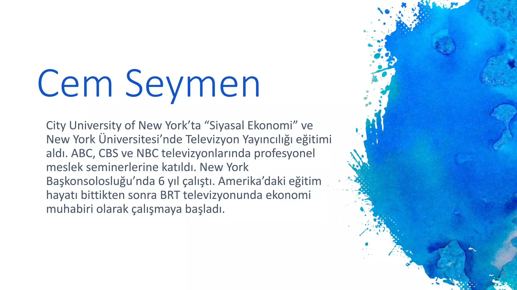 Cem Seymen - Mirador Speaker Agency | PPT