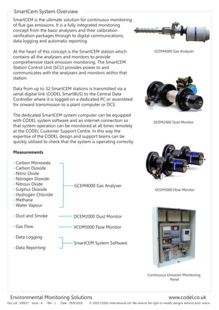 CEMS smart cem codel datasheet | PDF