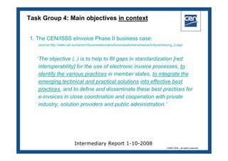 CEN eInvoice Phase 2 Intermediary Report | PDF | Business | Business ...