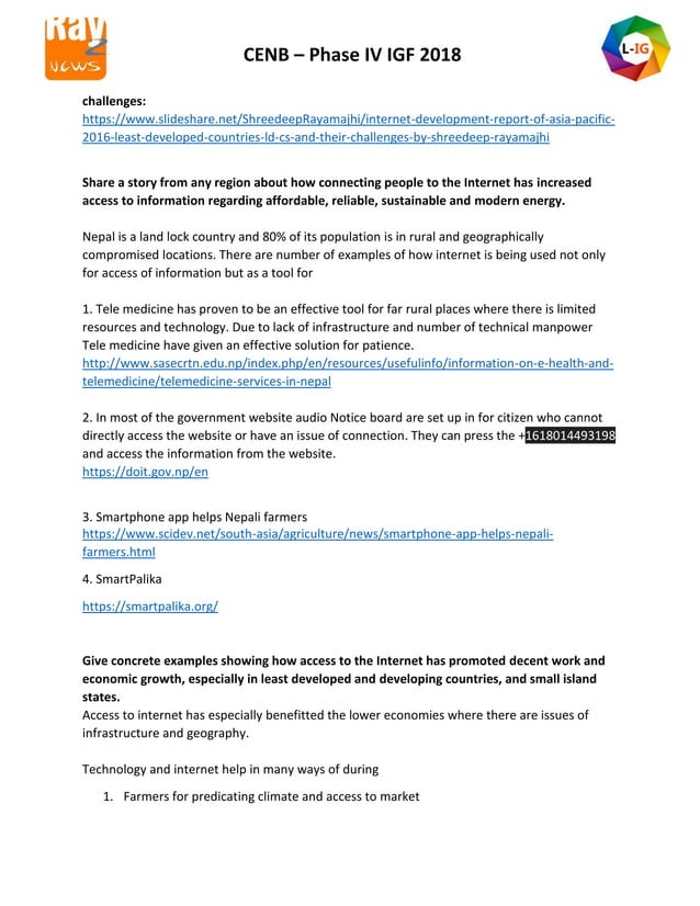 Cenb igf2018 shreedeep rayamajhi | PDF