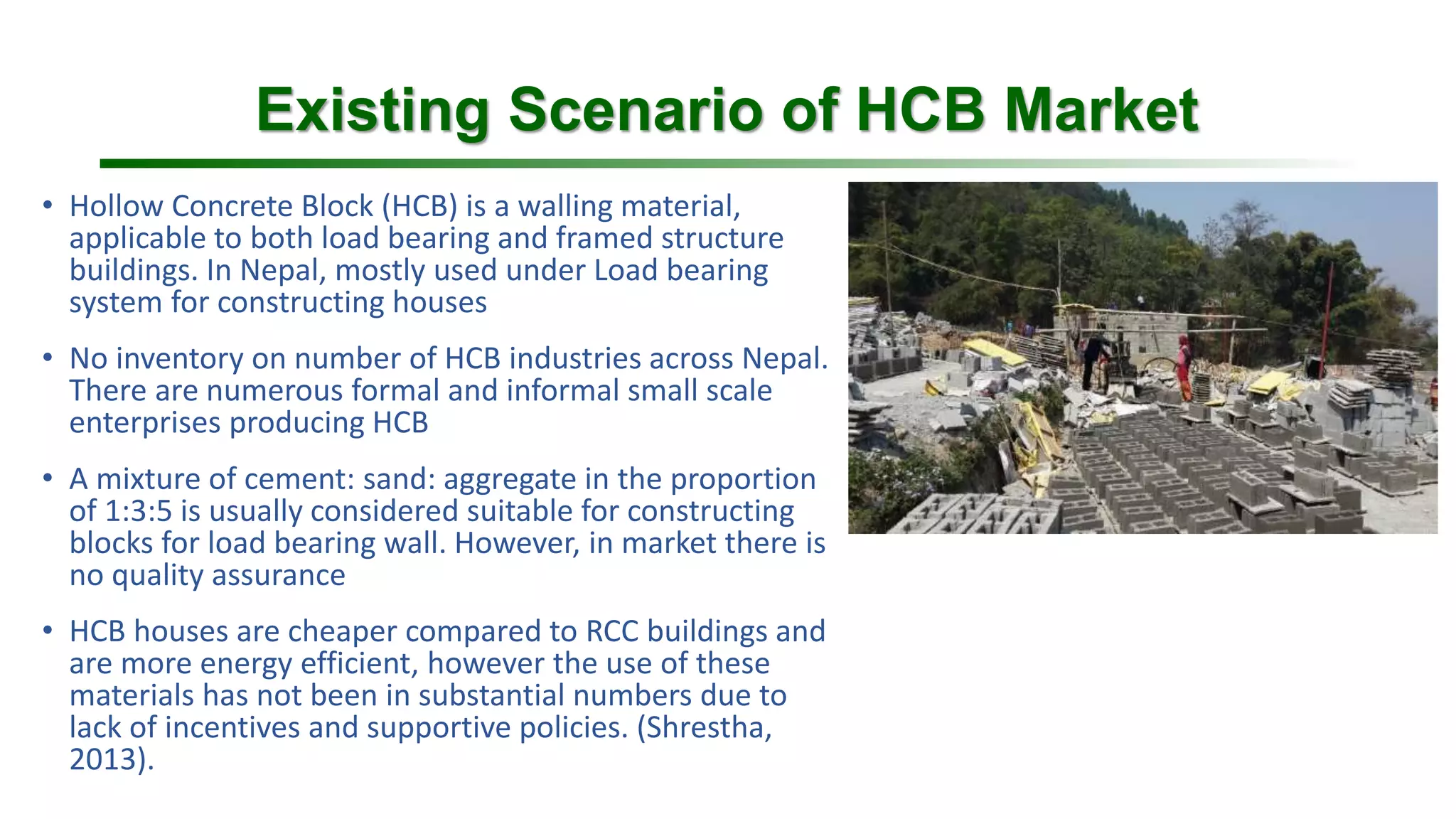 Status and Opportunities of Promoting Bamboo and Hollow Concrete Block ...