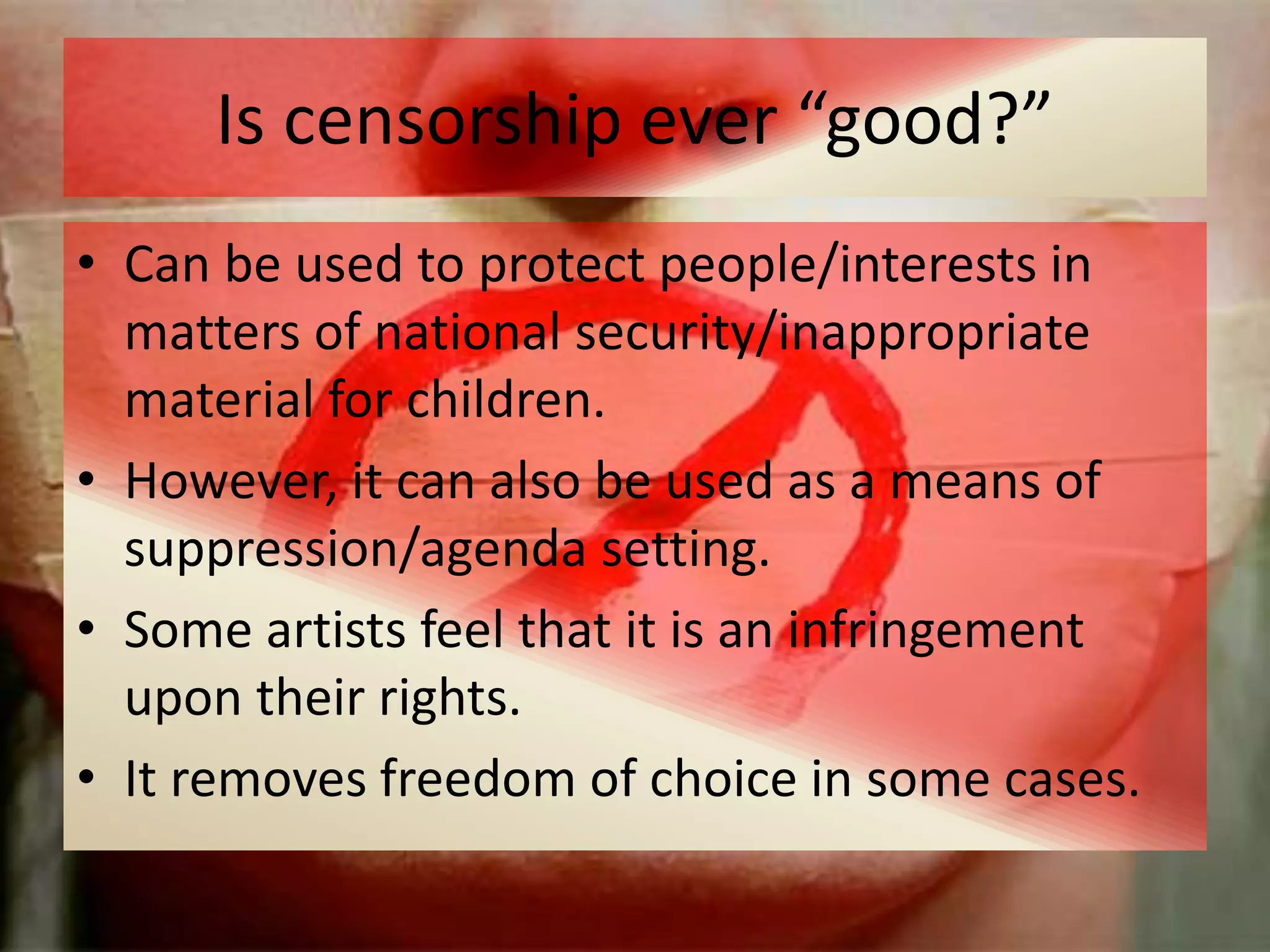 What is censorship? | PPTX