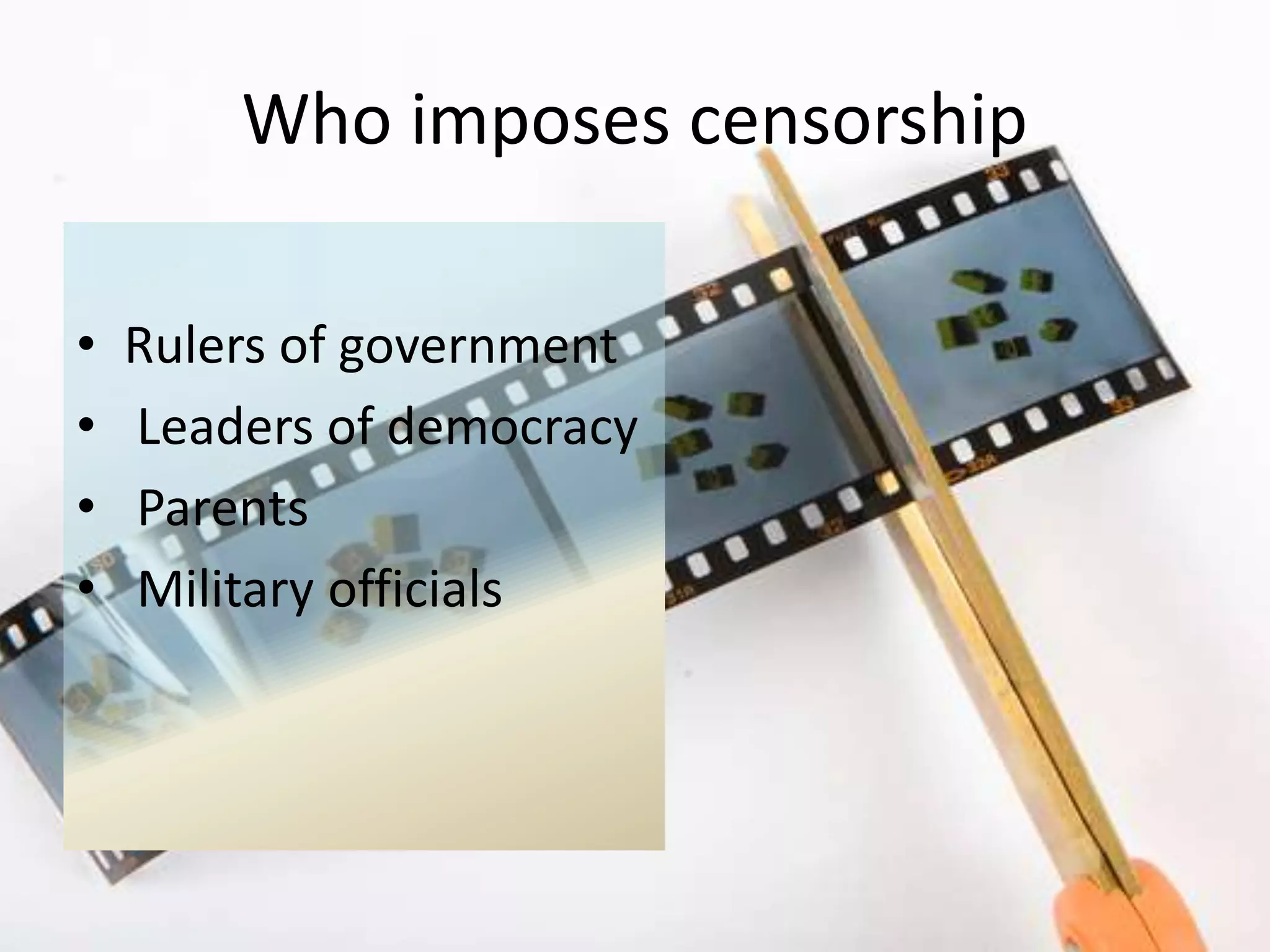 What is censorship? | PPTX