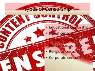 What is censorship? | PPTX