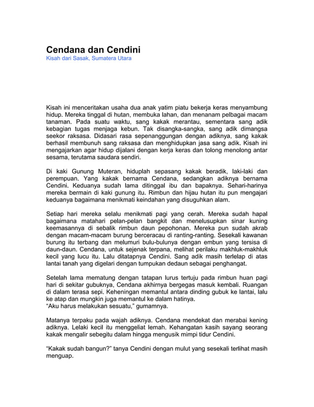 Cendana+dan+cendini | PDF