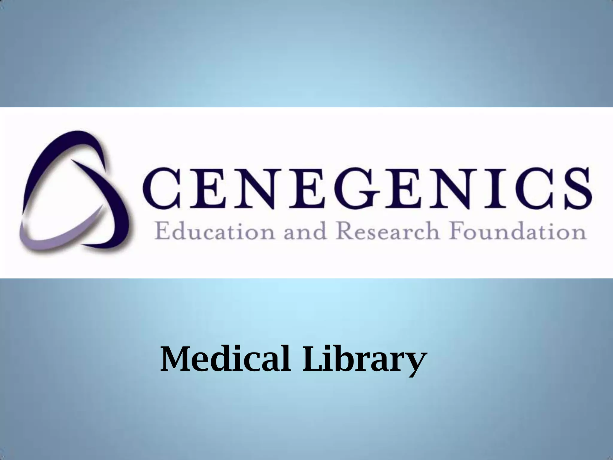 Cenegenics® Medical Library | PPSX