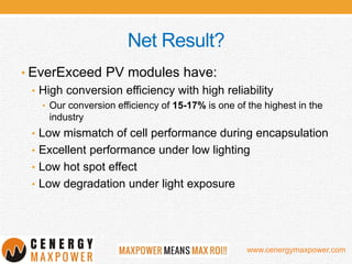 Cenergy maxpower | PPT