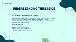 Understanding Cenforce 200 Mg and Its Key Information | PDF