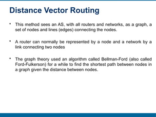 Unicast Routing Protocols: Distance Vector Routing and RIP Explained | PPTX