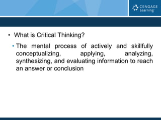 Cultivating Critical Thinking in History Classrooms - Cengage Learning ...