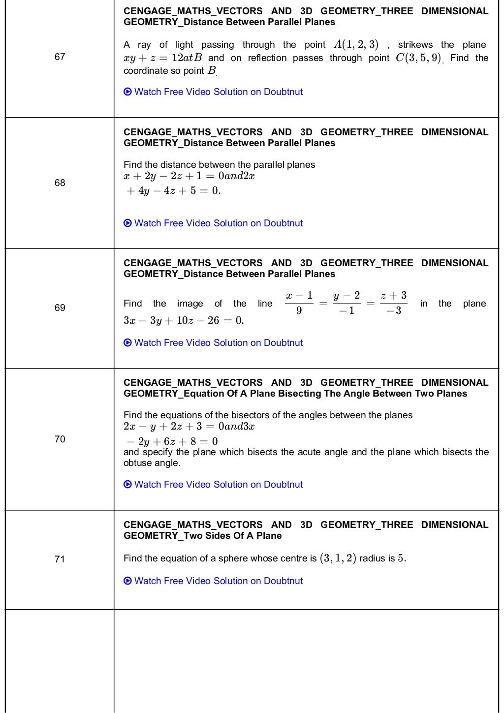 Cengage Maths Solutions Class 12 Vectors And 3d Geometry Three ...