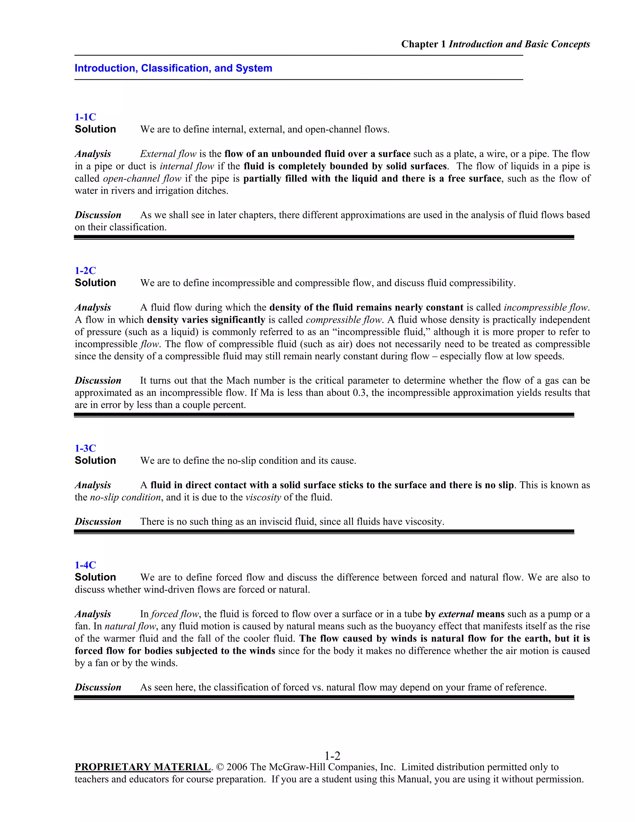 Cengel cimbala solutions_chap01 | PDF