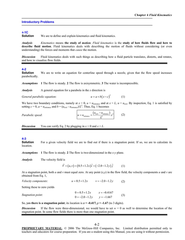 Cengel cimbala solutions_chap04 | PDF | Physics | Science