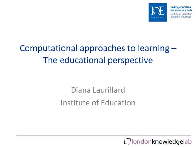 CEN launch, Diana Laurillard | PPT
