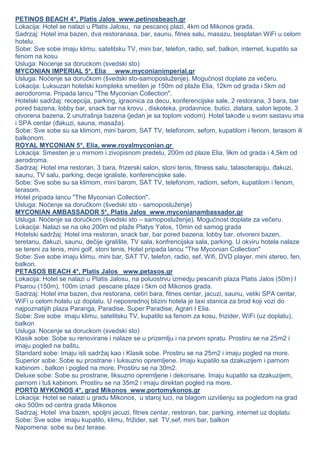 Cenovnik myconos 2014 direktan let | PDF