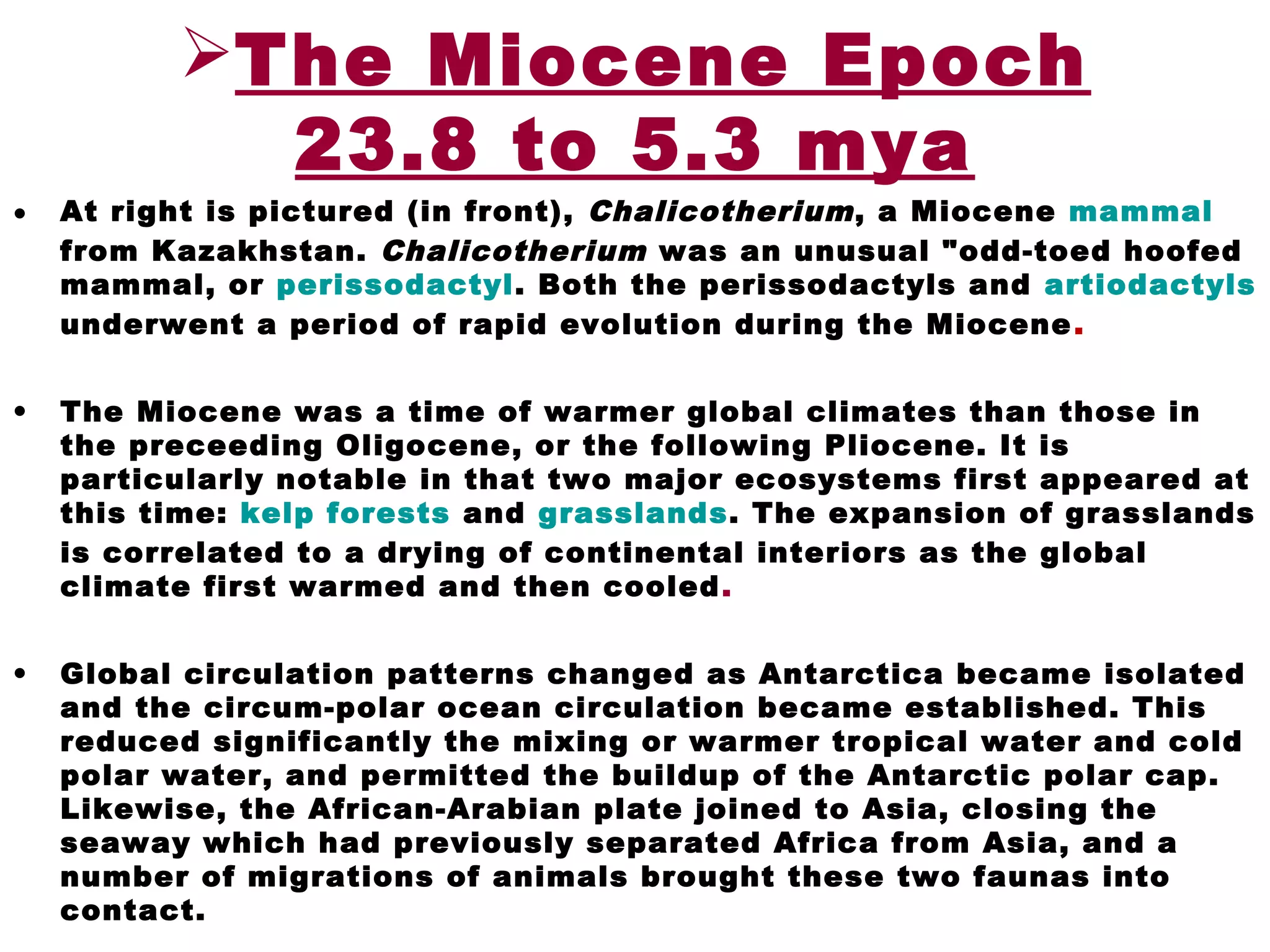 Miocene -Pliocene | PPT