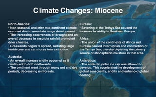 Cenozoic: Neogene: Miocene: and Pliocene | PDF