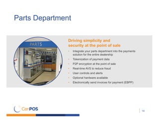 CenPOS automotive dealership solutions | PPT