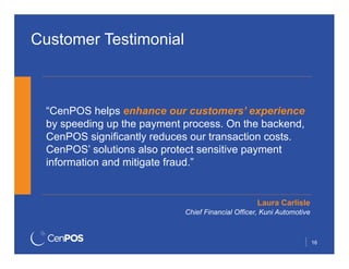 CenPOS automotive dealership solutions | PPT