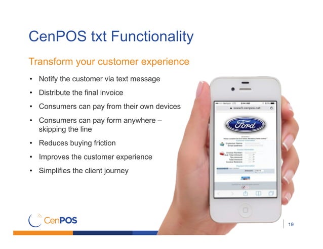 CenPOS automotive dealership solutions | PPT