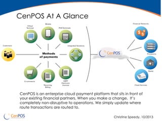 Introduction to Cenpos Business to Business cloud payment solutions | PDF