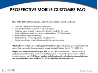 Cenpos Mobile Overview - US EMV Certified | PDF